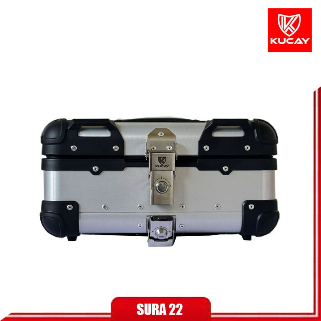Jual Box Pannier Kucay Sura Silver 22 Liter Almunium Full aksesoris ...