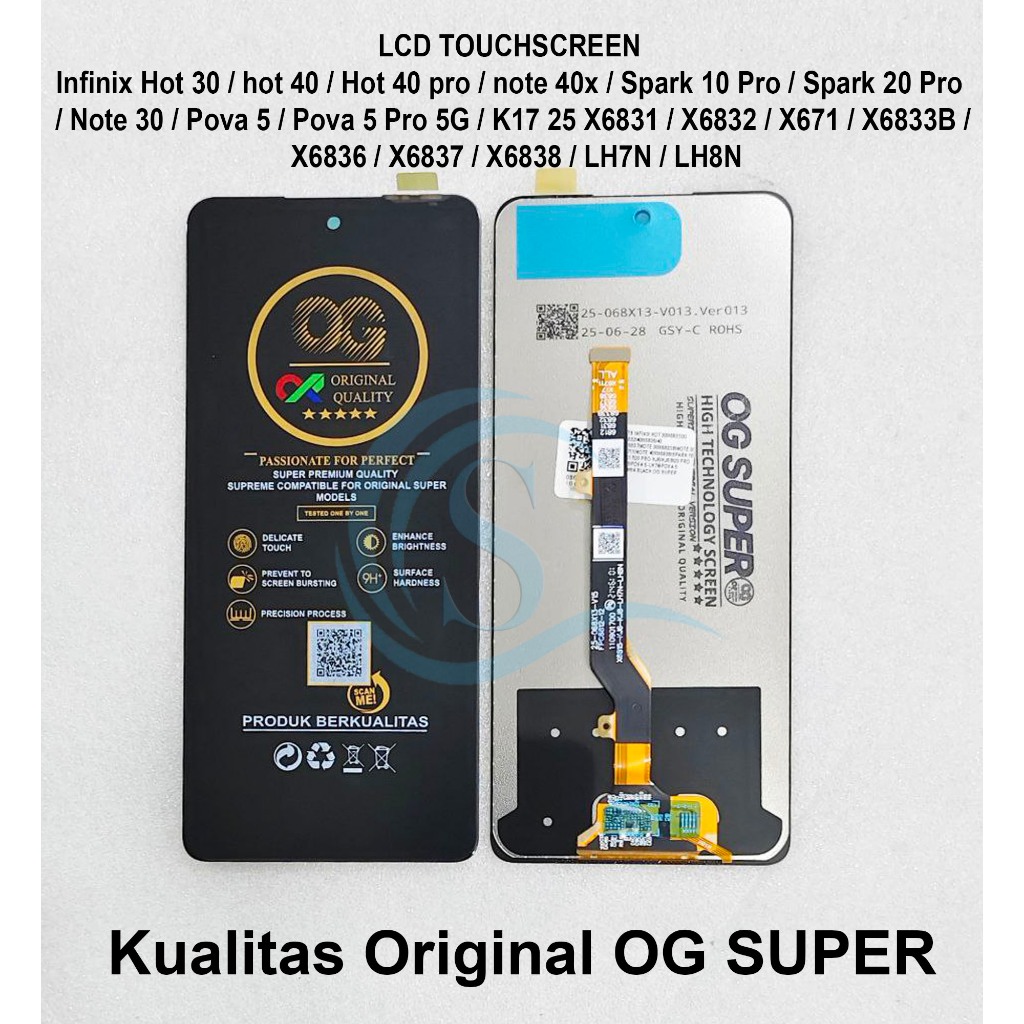 Jual LCD TOUCHSCREEN Infinix Hot 30 / hot 40 / Hot 40 pro / note 40x ...