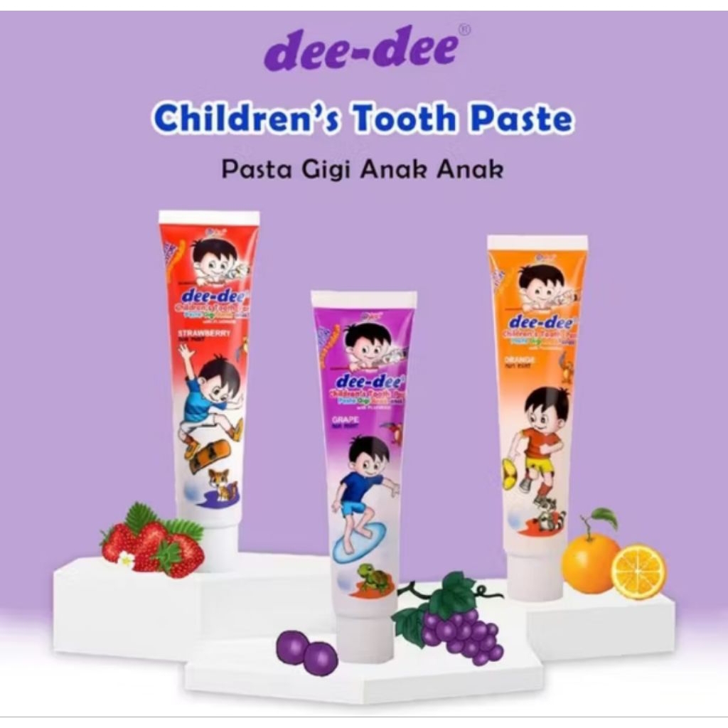 Jual DEE DEE Children Toothpaste 50gr Extract Buah | Shopee Indonesia