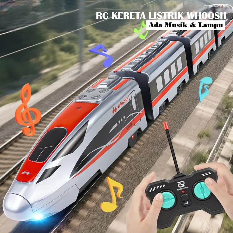 Jual RC Kereta Whoosh dengan Lampu Suara Remote Control Kereta Listrik ...