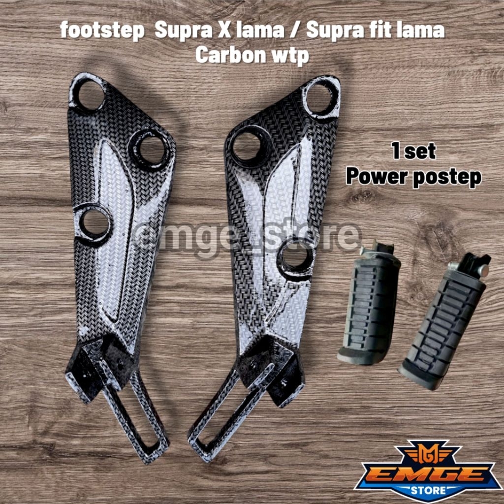 Jual Footstep Dudukan Step Supra X 110 Lama / Supra Fit Lama KARBON WTP ...