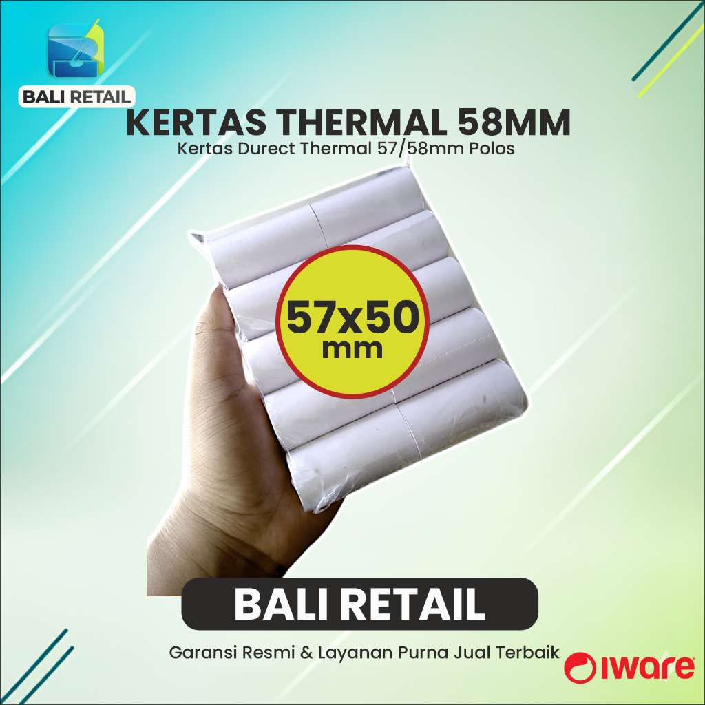 Jual Kertas Thermal Ukuran 57/58mm Continouse Untuk Nota | Shopee Indonesia