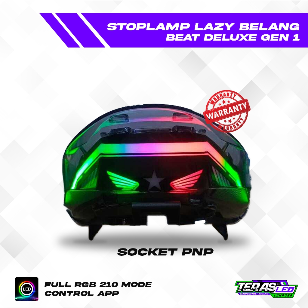 Jual STOPLAMP LAZY RGB BELANG 210 MODE BEAT DELUXE GEN 2 ( Beat Deluxe ...