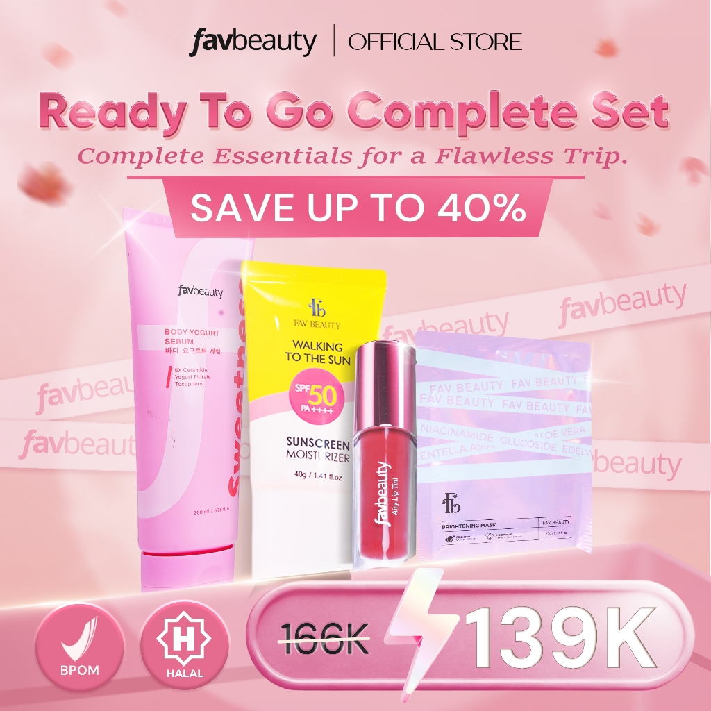 Jual Fav Beauty Ready To Go Complete Set - Paket Lengkap Body Yogurt ...