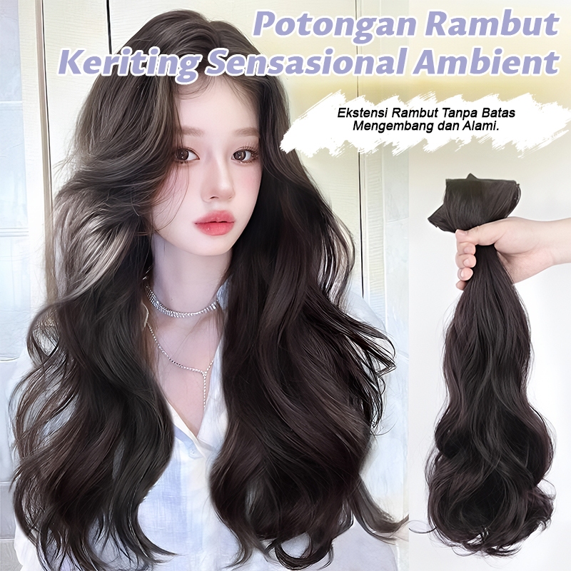 Jual Goodpick Rambut Palsu Panjang Keriting Natural | Hair Extension ...