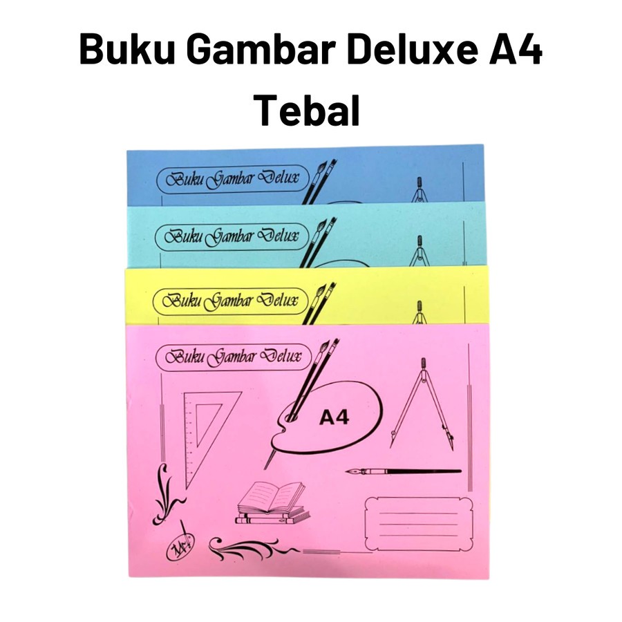 Jual [1 Pack isi 25 Buku] Buku Gambar Deluxe A4 Tebal / Drawing Paper ...