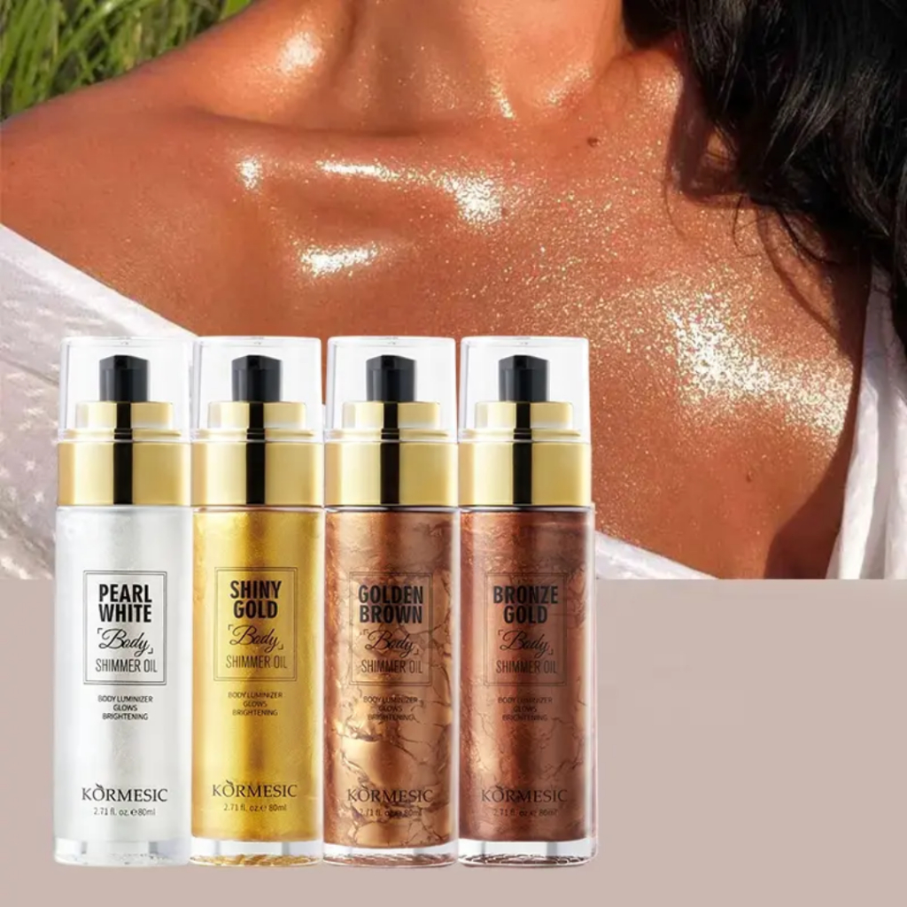 Jual Kormesic Highlighter Liquid Body Shimmer Oil Glitter Pengkilap ...