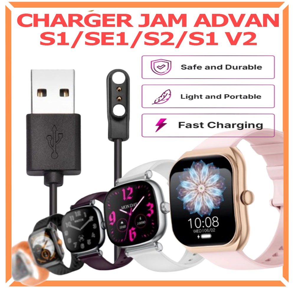 Jual Kabel Cable Charger Smartwatch 2 Pin Jam Tangan Magnetic Untuk ...