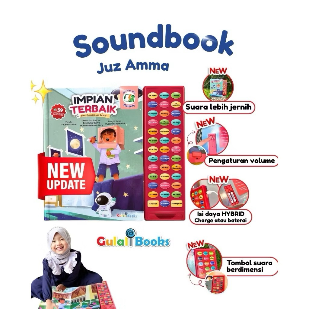 Jual [ADEEVATHAR] Gulalibooks - Desain Terbaru Soundbook anak Juz amma ...