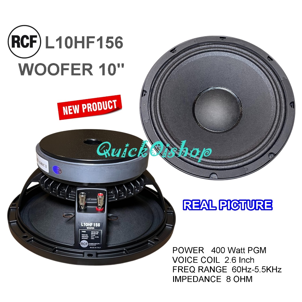 Jual Component Speaker 10 Inch L10HF156 RCF 10" Coil 2.6" | Shopee ...