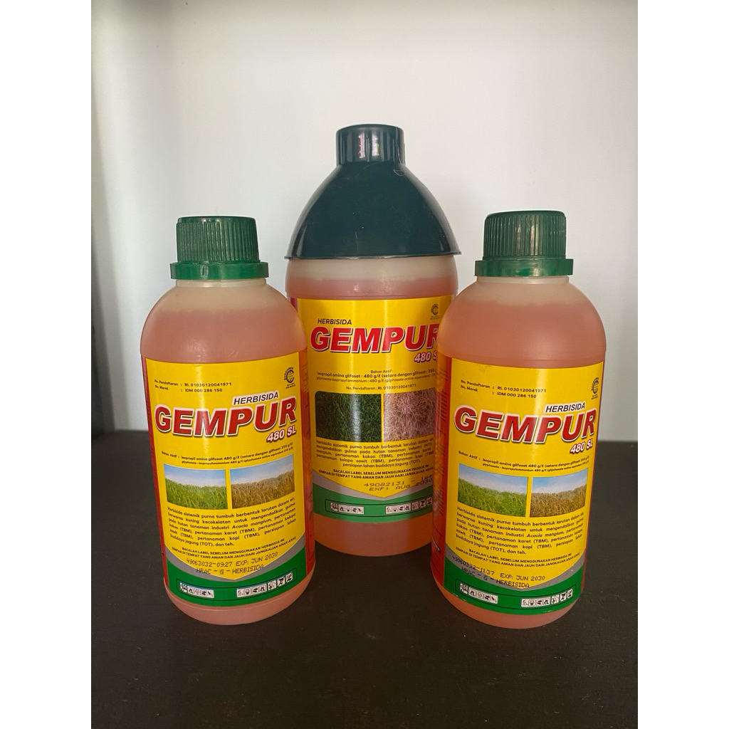 Jual Gempur 480 SL Herbisida Kontak Pembasmi Gulma Daun Lebar dan ...