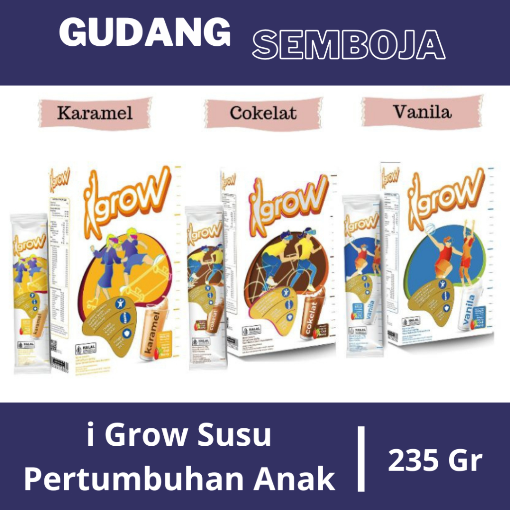 Jual i Grow Susu Peninggi Badan Anak / Susu Tumbuh Kembang Anak Remaja ...