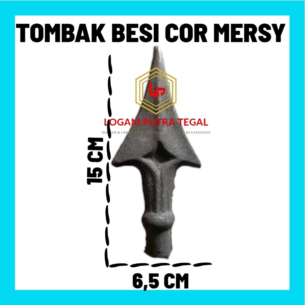Jual Ornamen tumbak besi cor motif mersy | ornamen pagar besi ...