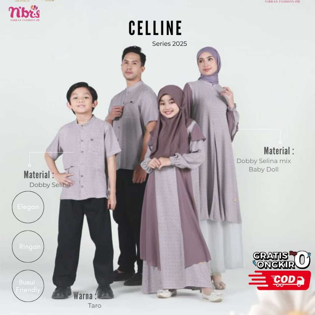 Jual Sarimbit Rayya 2025 - Series CELLINE TARO Couple Keluarga Muslim ...