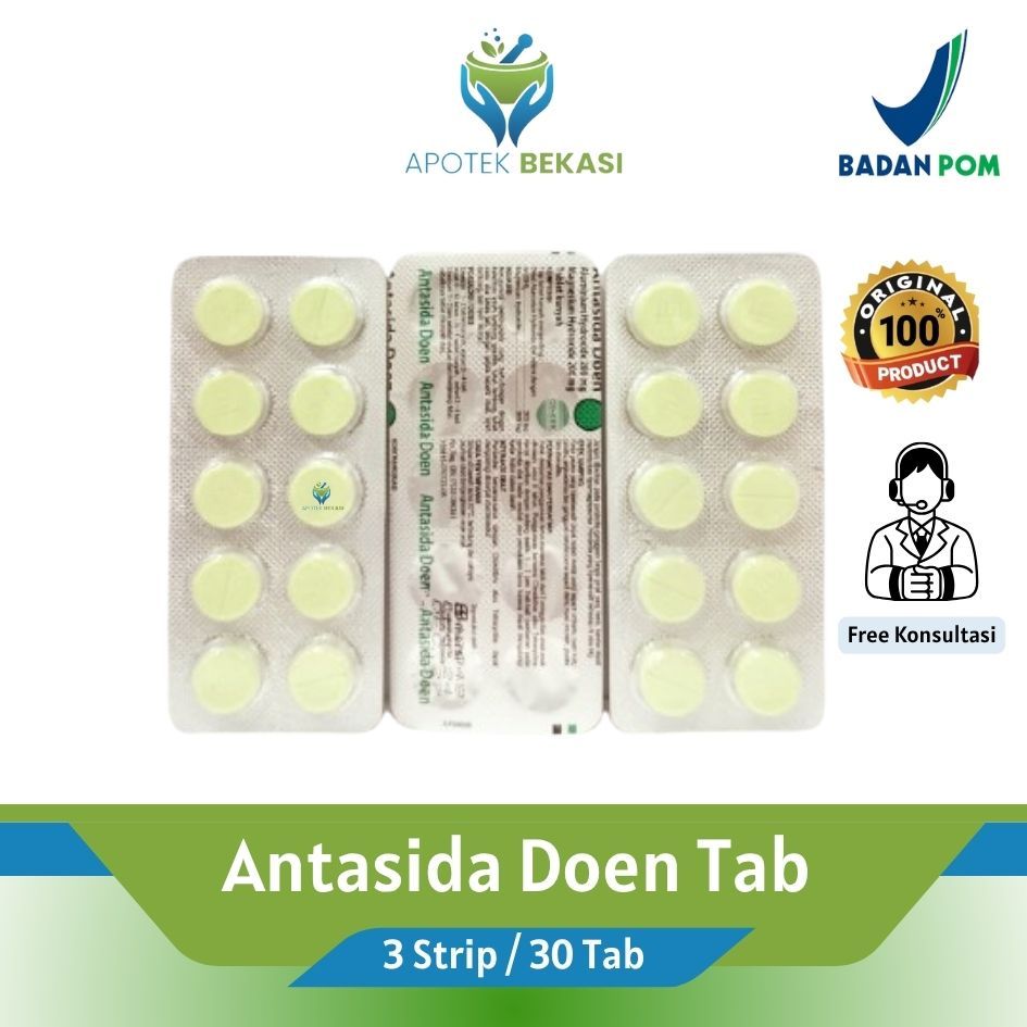 Jual Antasida Doen Tab - 3 Strip / 30 Tab | Shopee Indonesia