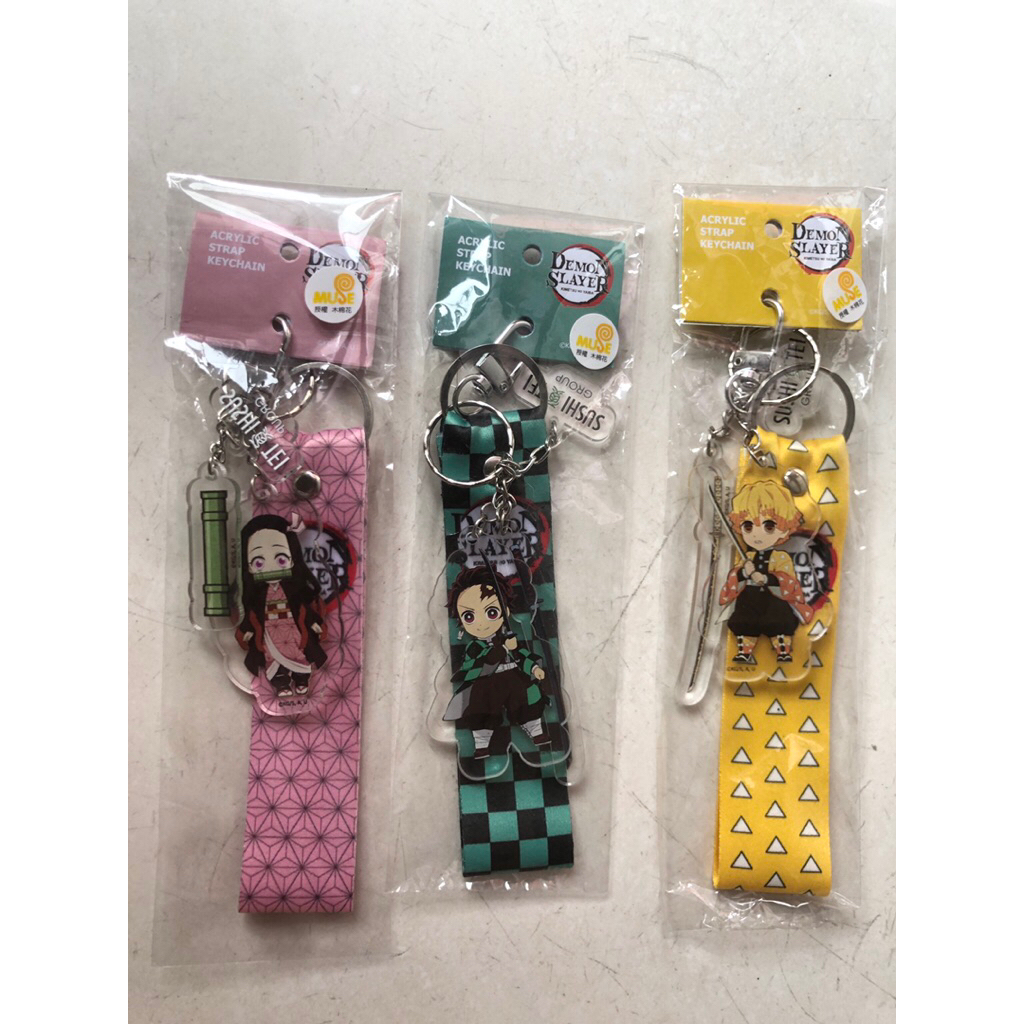 Jual Keychain Demon Slayer x Tom Sushi - Nezuko Tanjiro Zenitsu ...