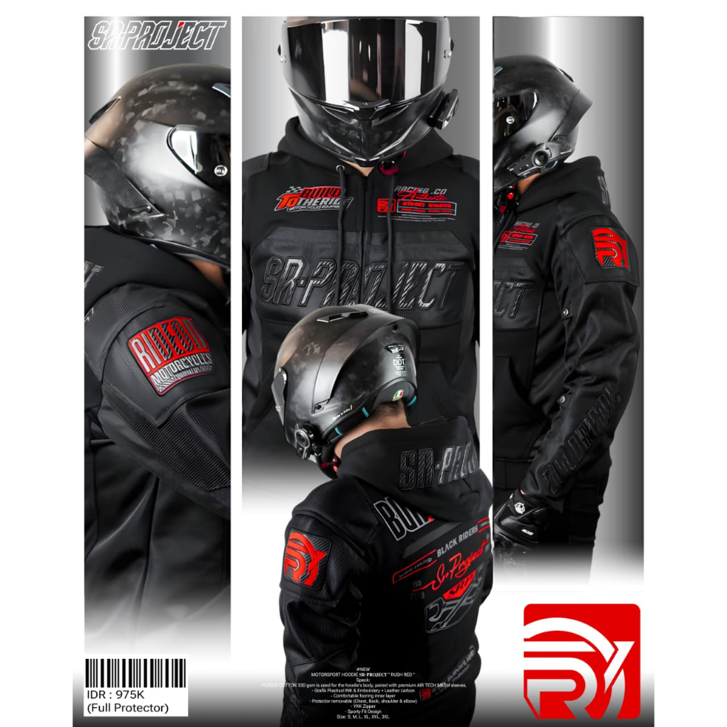 Jual HOODIE MESH EXCLUSIVE SR-PROJECT RUSH RED | HOODIE MESH PREMIUM ...