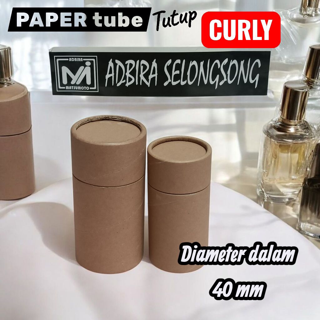 Jual 4.0 cm paper tube tutup Curly/paper core/ kertas bulat /packing ...