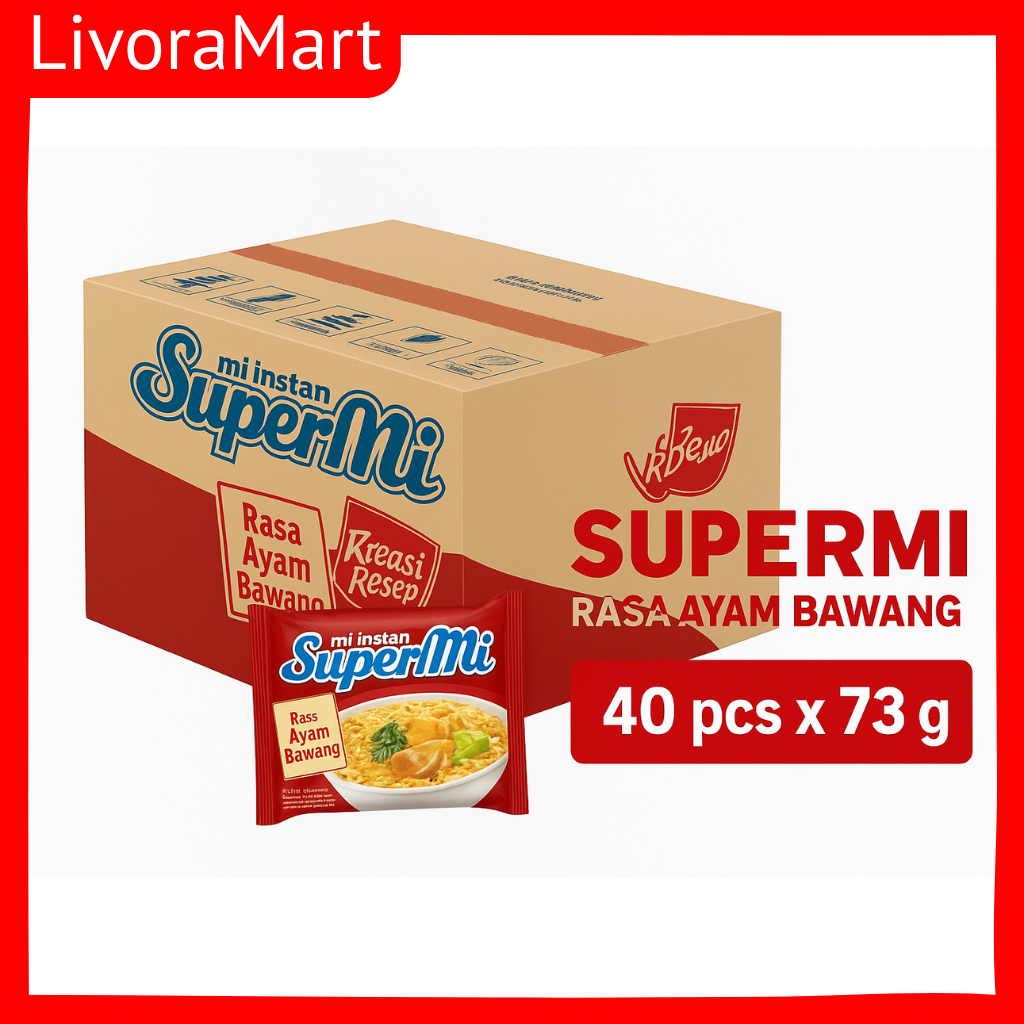 Jual 1 DUS SUPERMI AYAM BAWANG ISI 40PCS | Shopee Indonesia