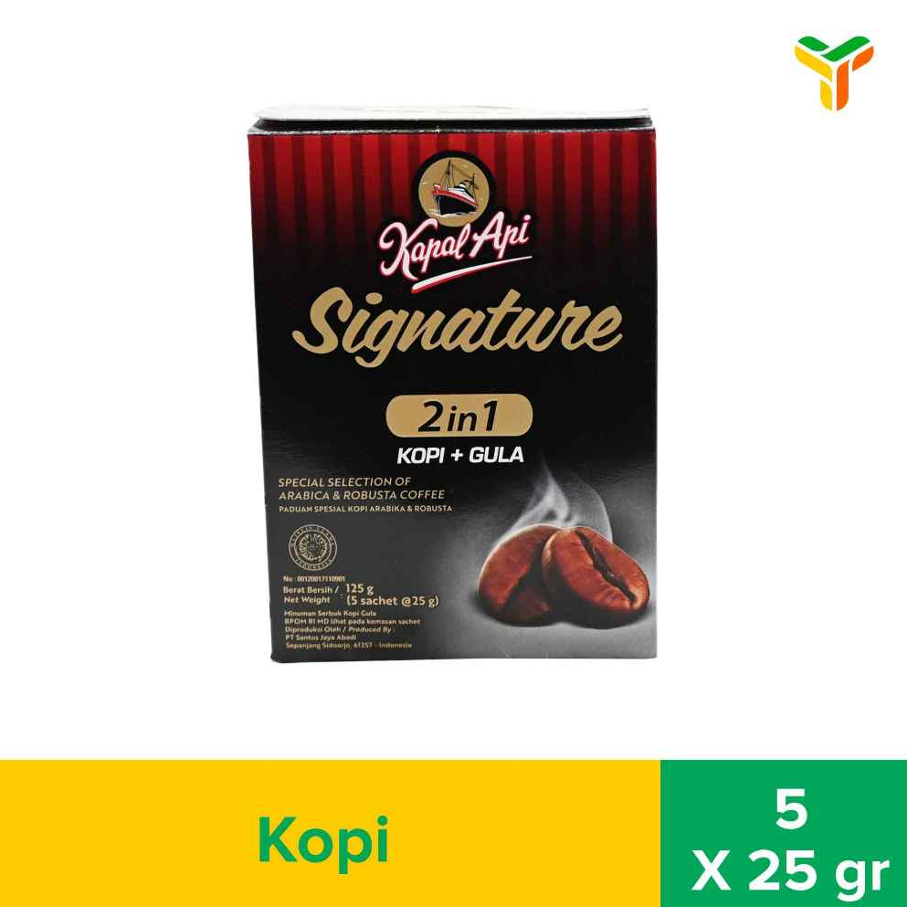 Jual Kapal Api Signature 2 In 1 Box 5X25G | Shopee Indonesia