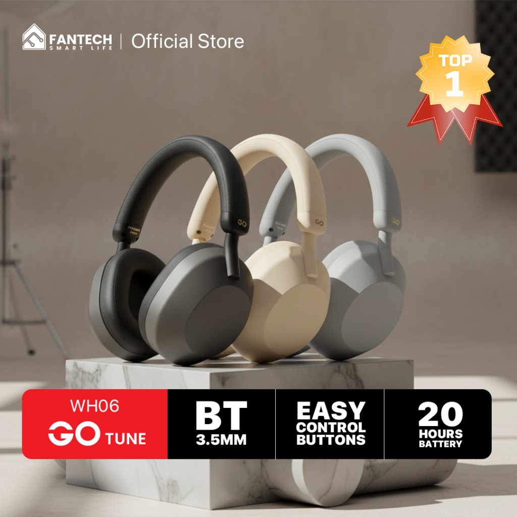 Jual Fantech Headphone Bluetooth Dual Mode Headset Wireless GO Tune ...