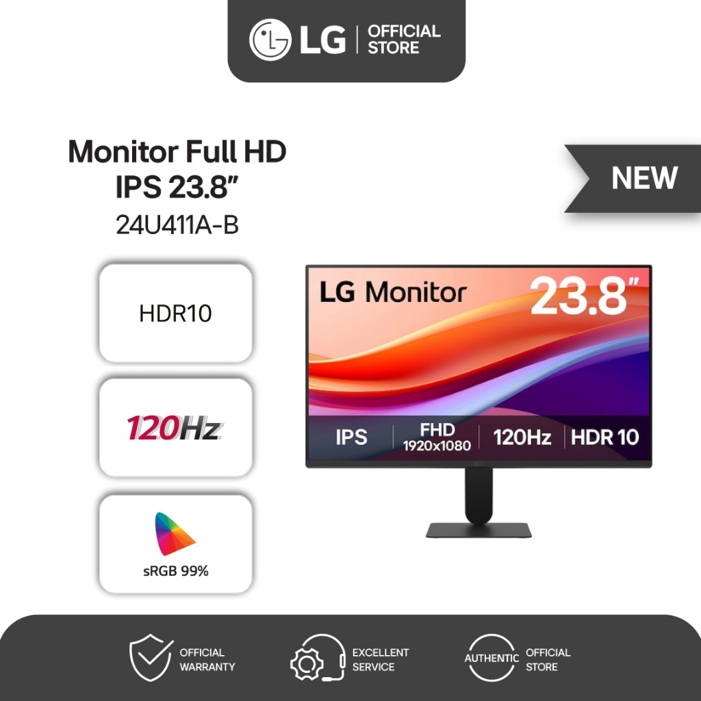Jual LG Monitor Full HD IPS 23.8" HDR 10 - 120Hz refresh rate - sRGB 99 ...