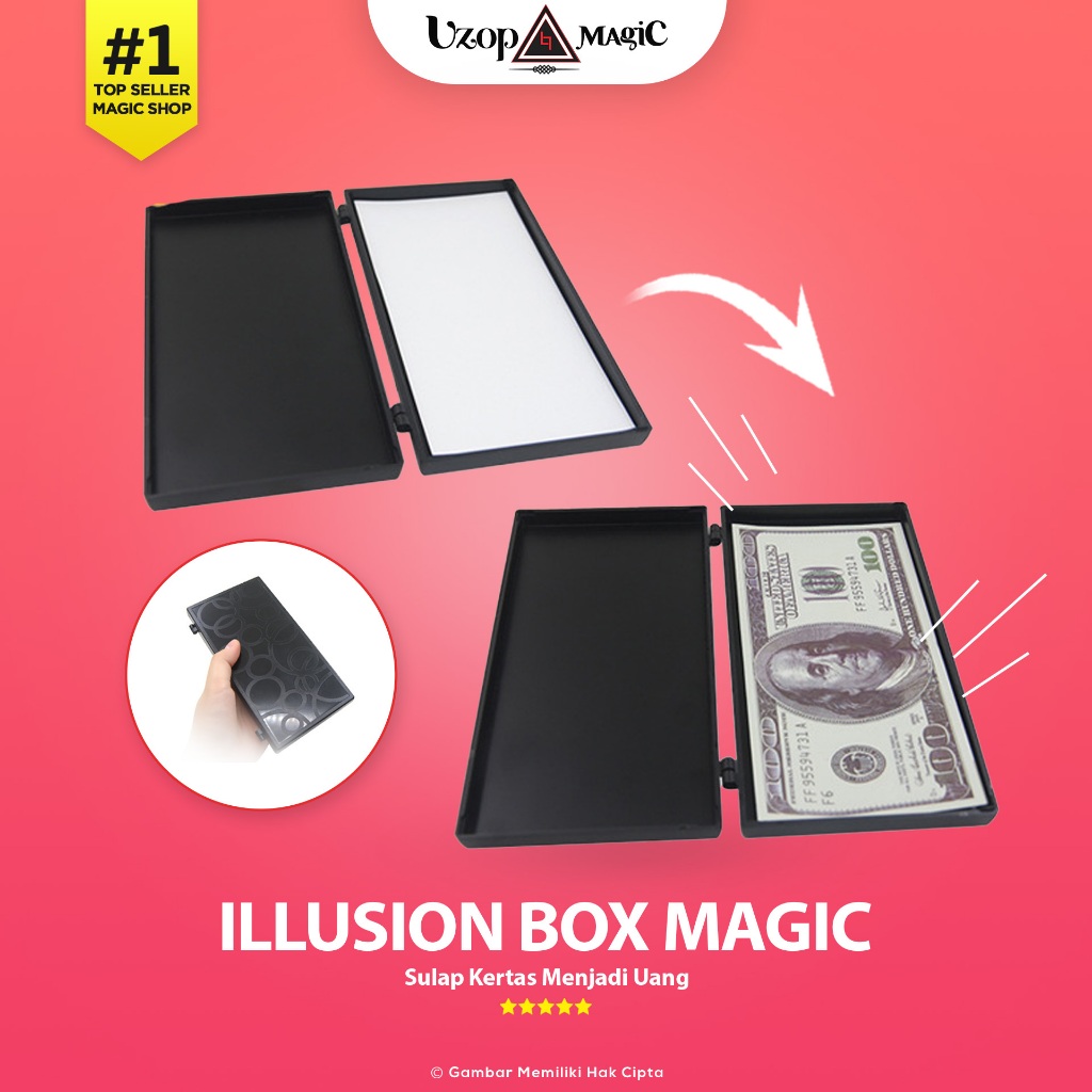 Jual Illusion Box Magic - Alat Sulap Kertas Jadi Uang - Uzop Magic Shop ...