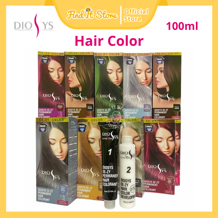 Jual DIOSYS HAIR COLORANT PERMANENT 100ML Pewarna rambut | Shopee Indonesia