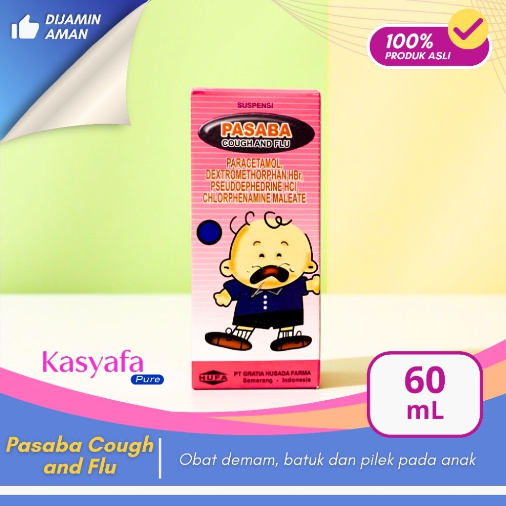 Jual Pasaba Cough Flu 60ml - Sirup Obat Batuk Pilek Flu Anak Bapil ...