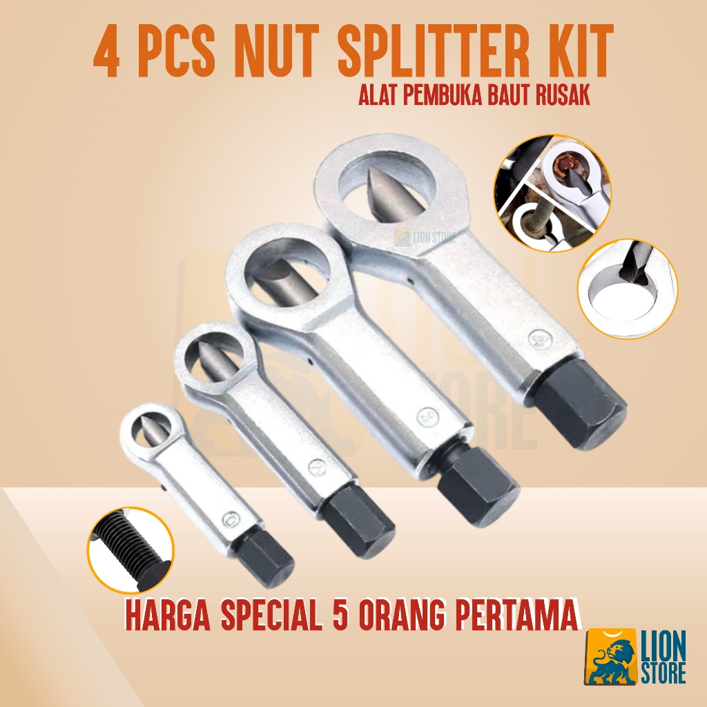 Jual VHT Alat Buka Mur Pemisah Baut Karat Rusak Doll Splitter Nut Bolt ...