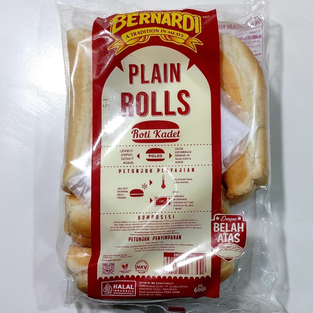 Jual ROTI HOT DOG BERNARDI ISI 6 | Shopee Indonesia