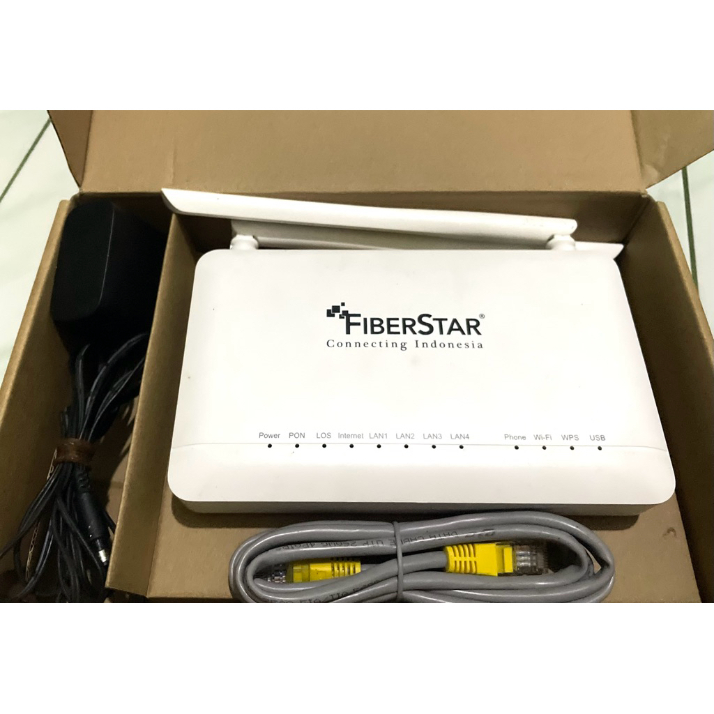 Jual ROUTER ONT ZTE ZXHN F609 V9 + ADAPTOR 12V +Kabel lanPORT BIRU ...