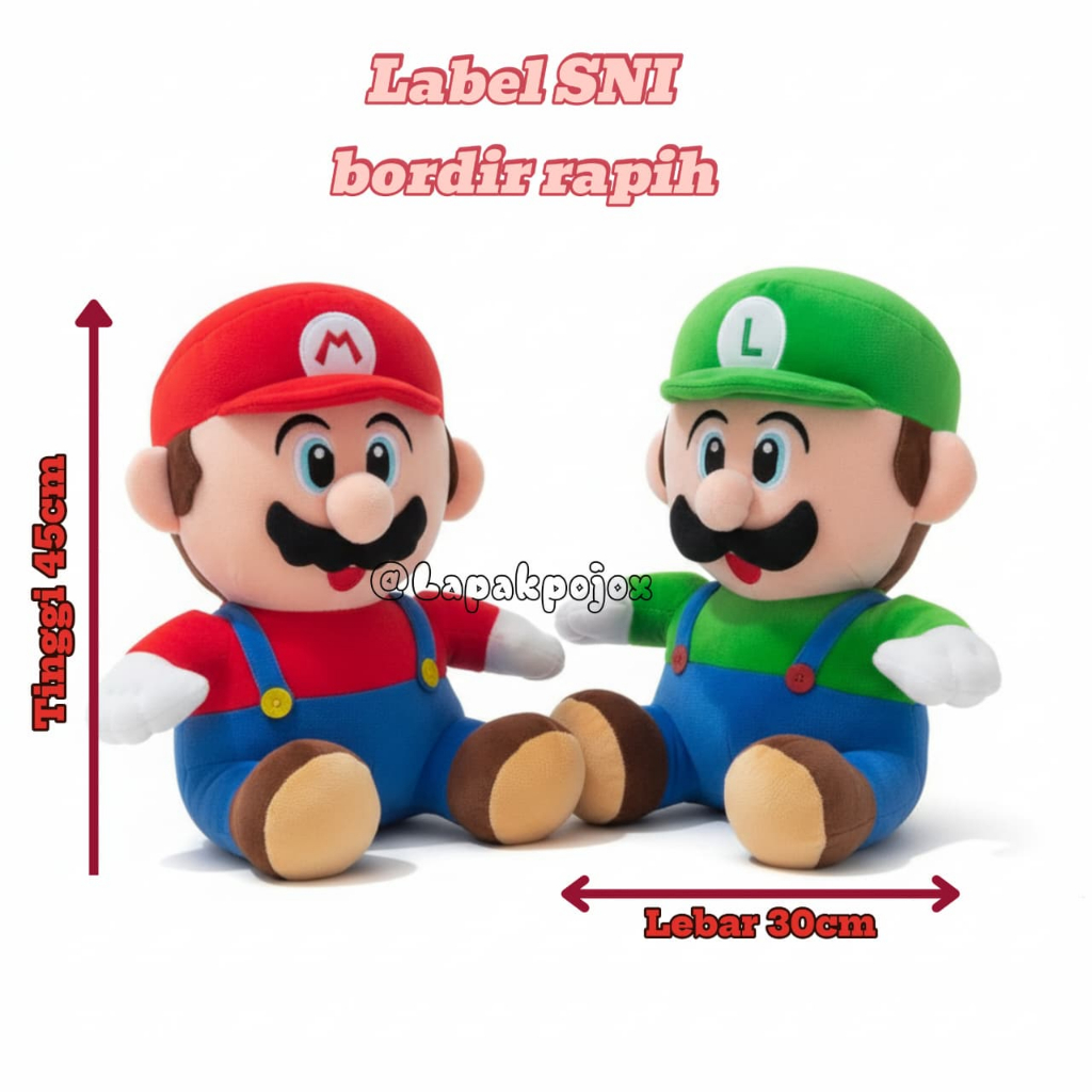 Jual Boneka Super Mario Bros & Luigi | Shopee Indonesia