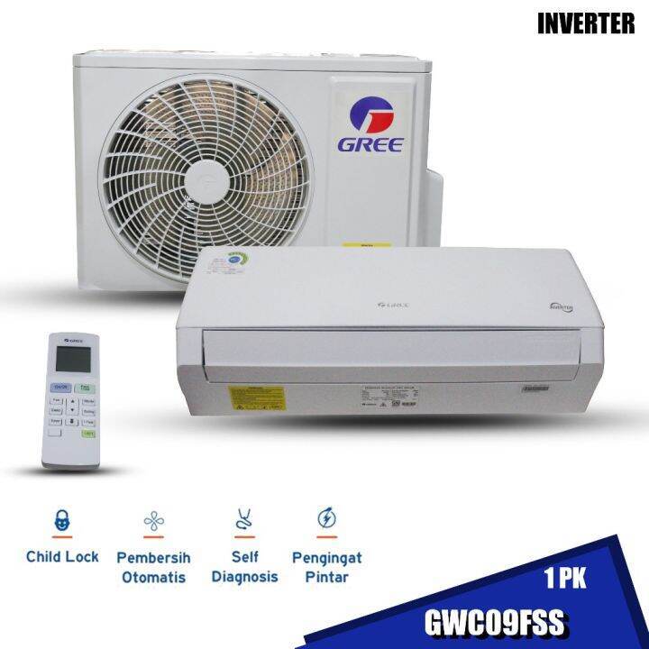 Jual AC Gree 1 PK Inverter Series - (GWC09F5S) | Shopee Indonesia