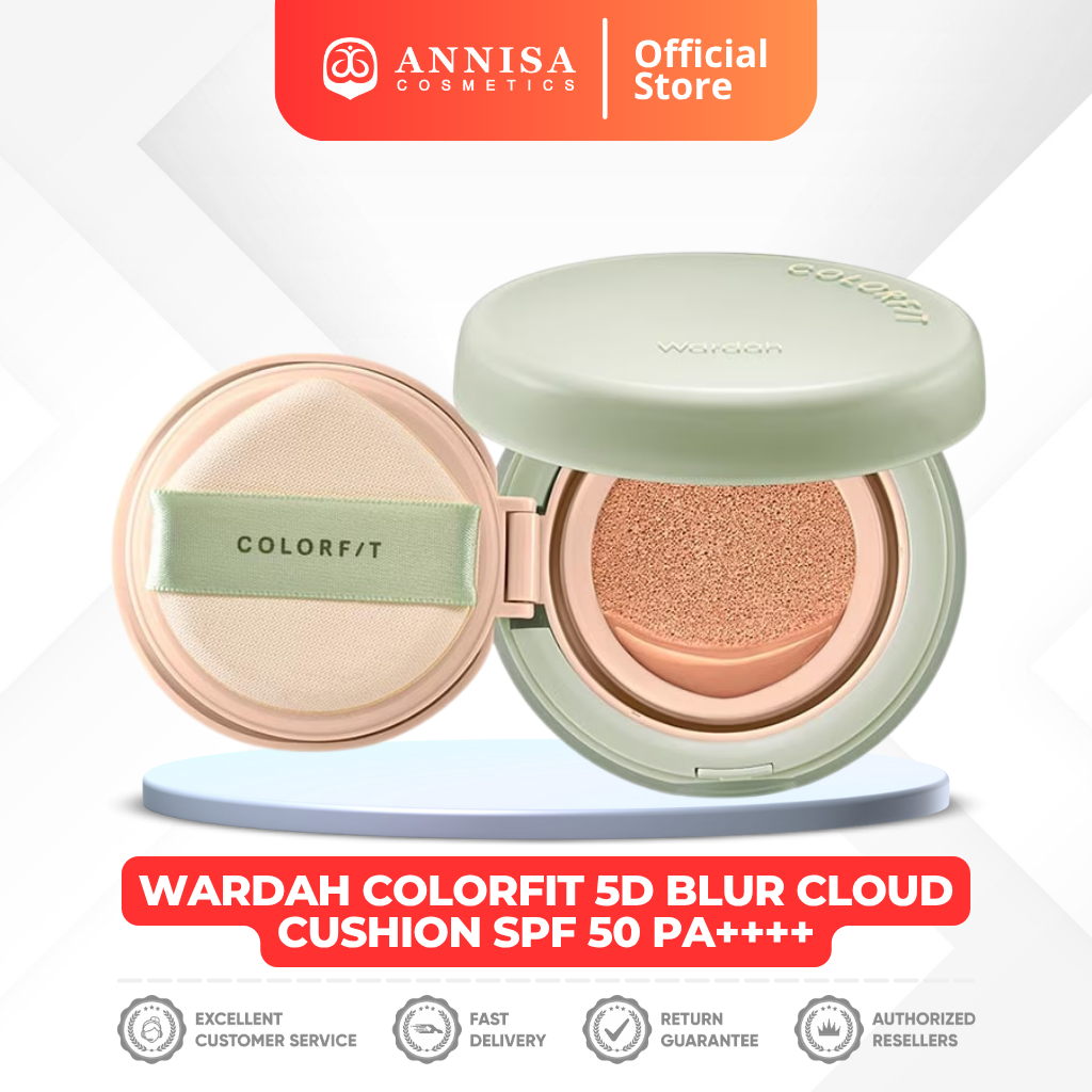 Jual WARDAH Colorfit 5D Blur Cloud Cushion SPF 50 PA++++ | Shopee Indonesia