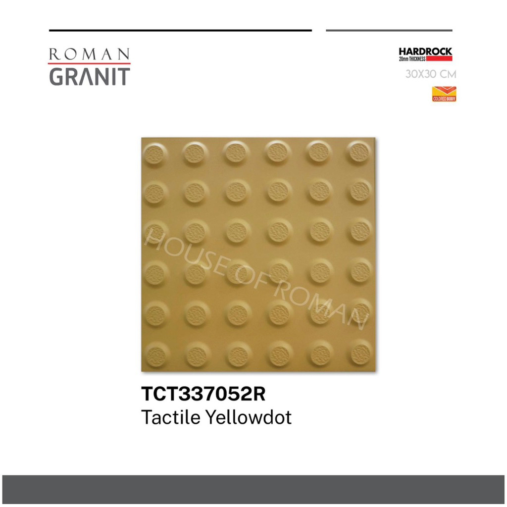 Jual Roman Granit Tactile Yellowdot 30x30 TCT337052CR/Granit Jalan Tuna ...
