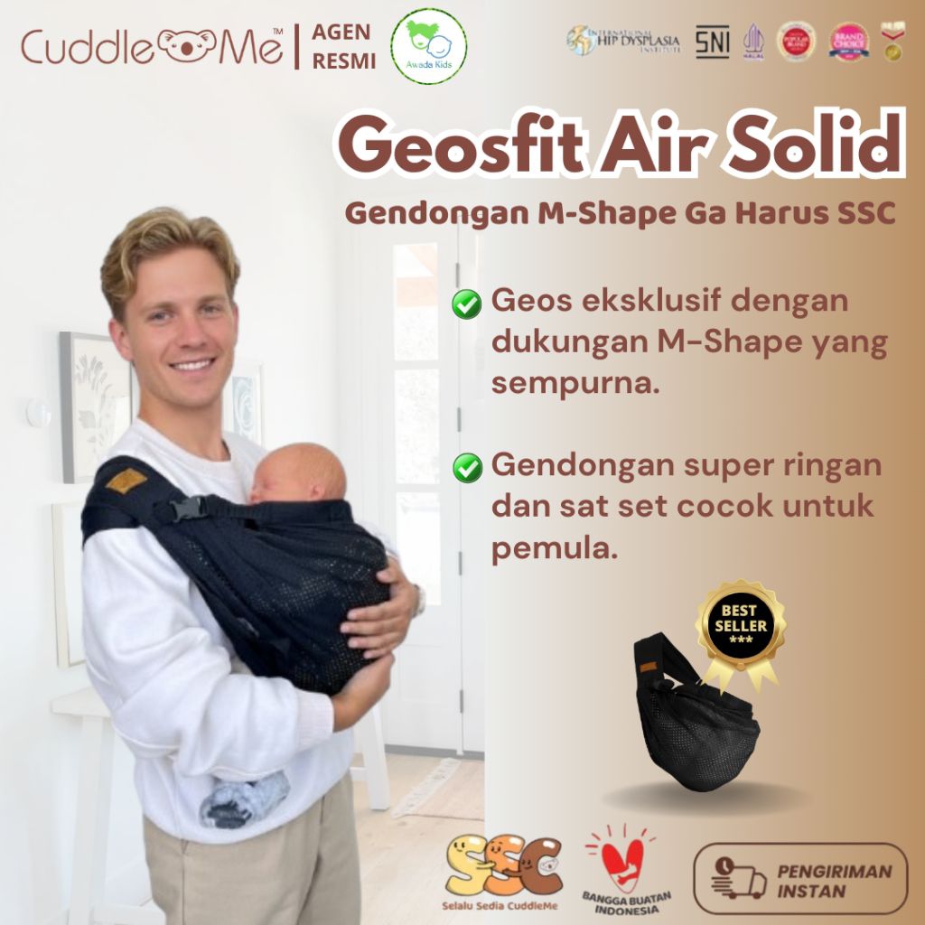 Jual Gendongan Bayi CUDDLE ME Geosfit Air Gendongan Bayi Samping ...
