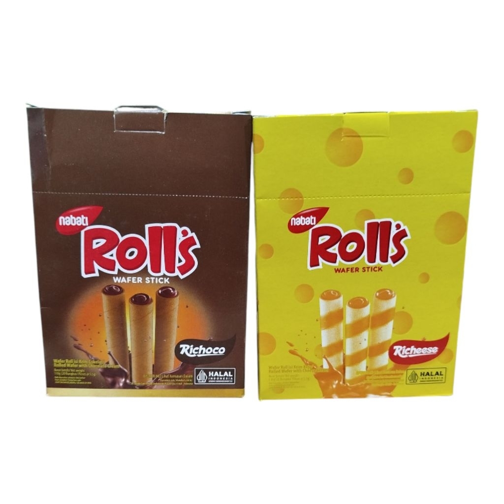 Jual rolls wafer stik / big rolls coklat/keju isi 20pcs | Shopee Indonesia