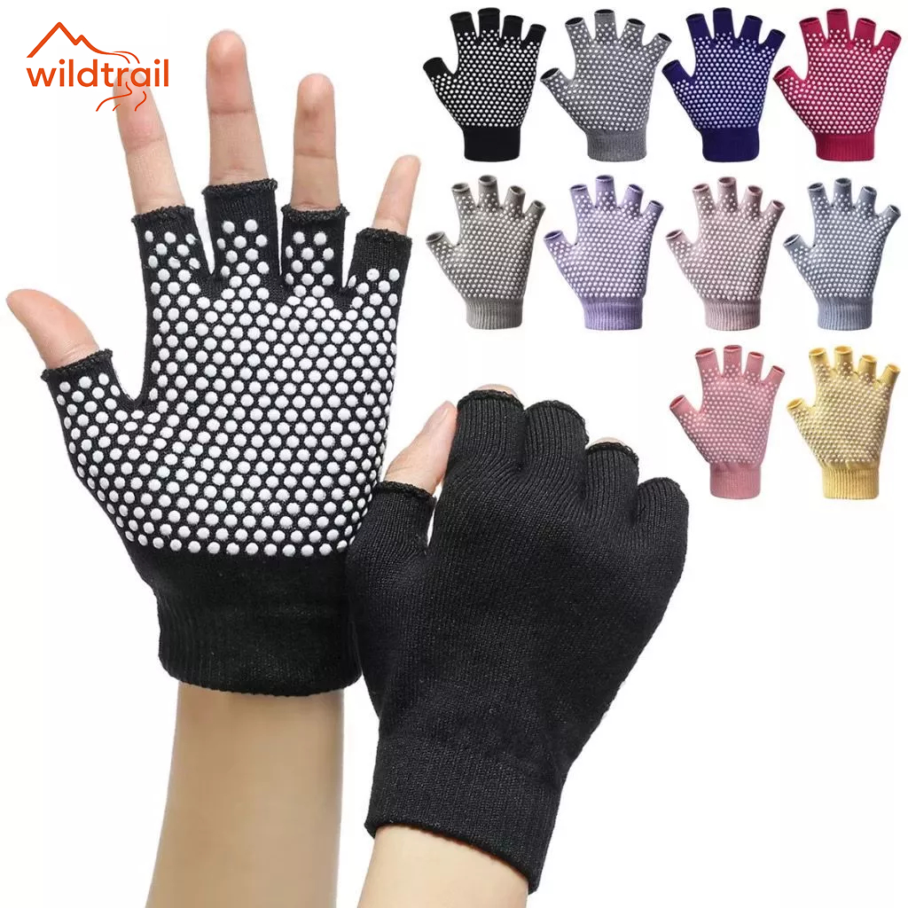 Jual Sarung Tangan Yoga Pilates Gel Anti Slip Fitness Gym Gloves Impor ...