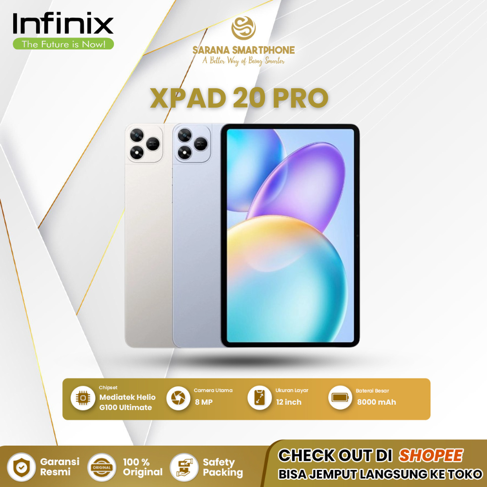 Jual INFINIX XPAD 20 PRO 8/256 GB | Mediatek Helio G100 Ultimate | 8000 ...