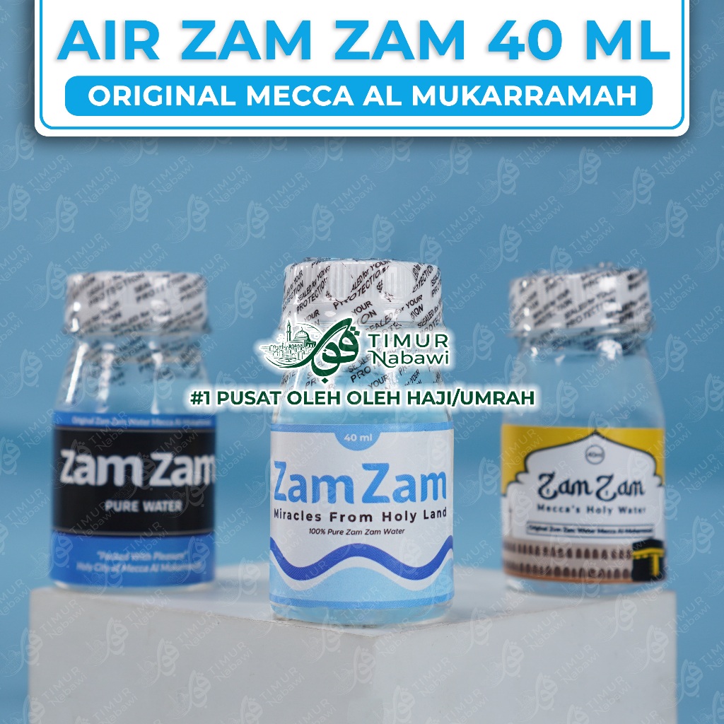 Jual [ ZAM ZAM - 40 ML ] - AIR ZAM ZAM ASLI MEKKAH AL MUKARROMAH - 40 ...
