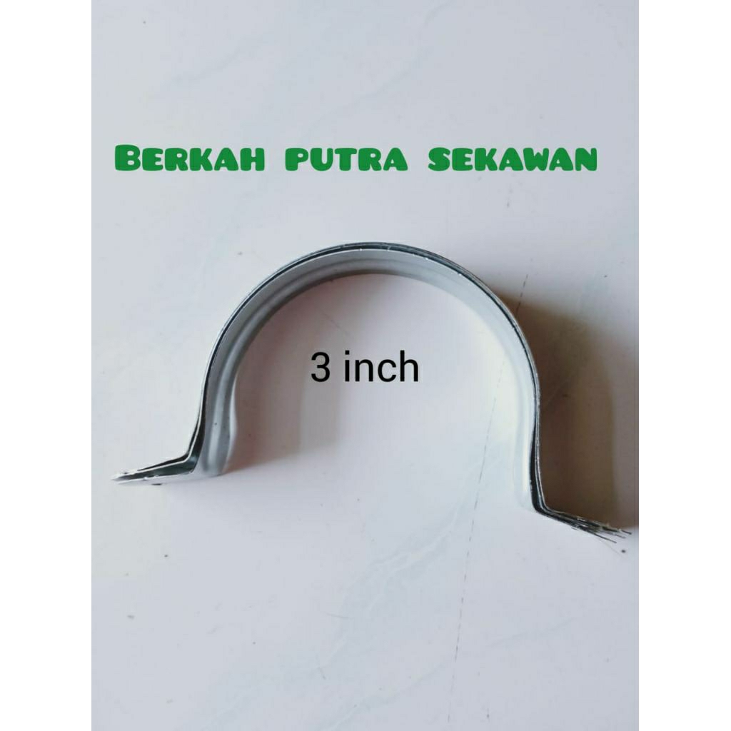 Jual Klem pipa / Klem pengait pipa / Klem omega ukuran 3 inch | Shopee ...
