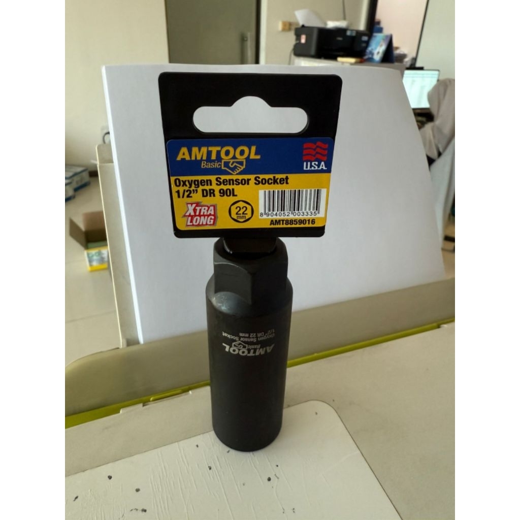 Jual Kunci sensor oksigen 22 mm - Oxygen sensor socket American tool ...