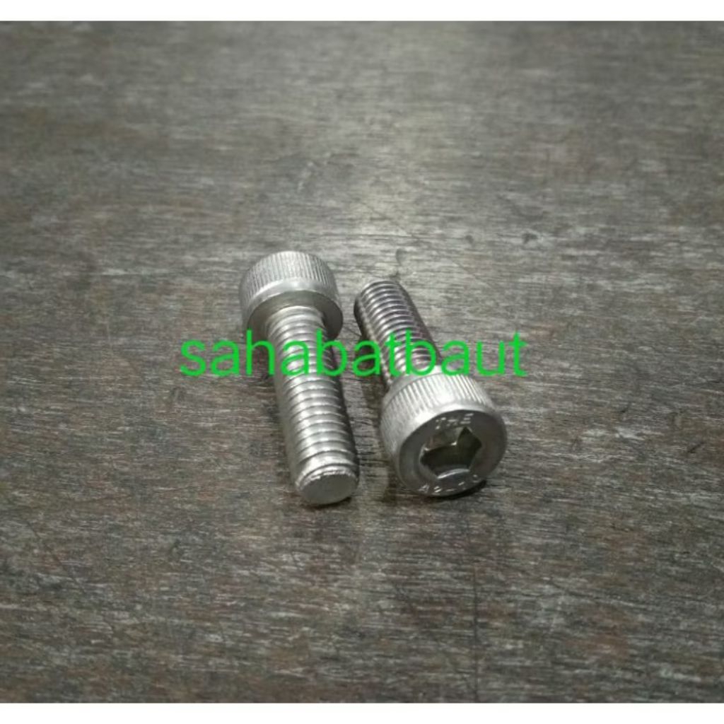 Jual M10x20 M10 X 20 BAUT L HEX HEAD SOCKET SCREW STAINLESS 304 ...