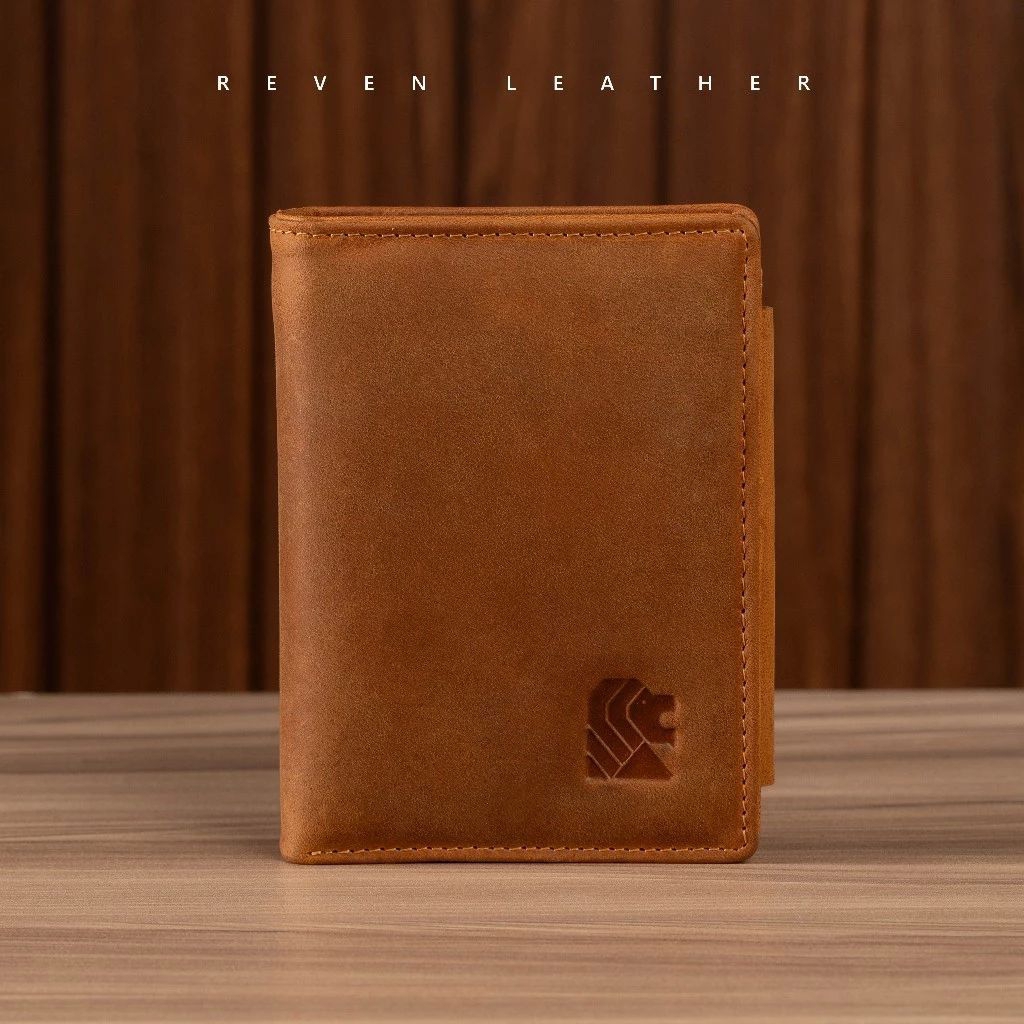 Jual Reven Leather Aslan Wallet - Dompet Kartu Lipat Pendek Pria Slot ...