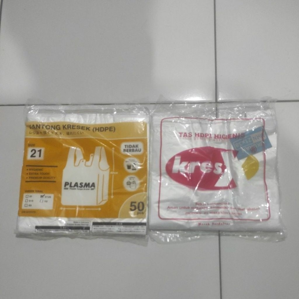 Jual Kantong Kresek Bening 21x40 tebal 0,125 Plasma (50pcs) ORI ...