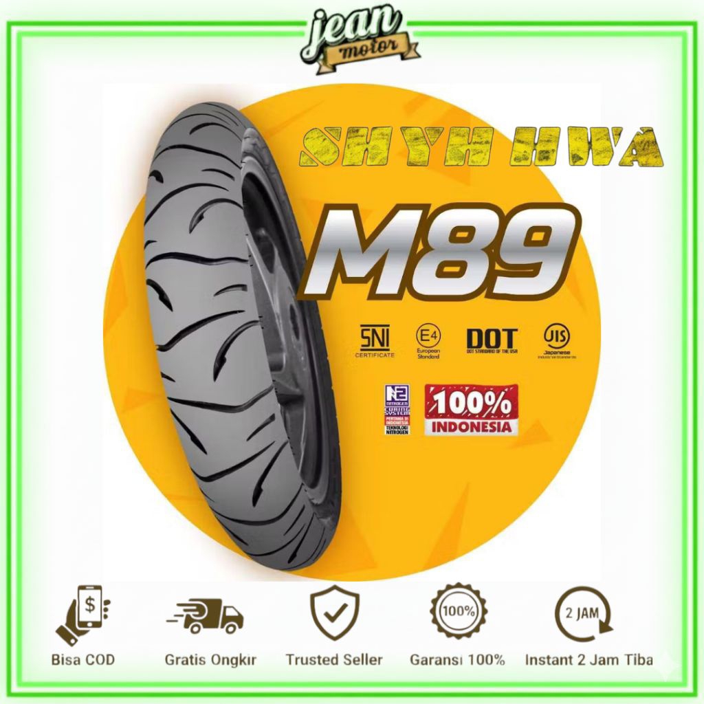 Jual Ban Motor SHYH HWA M89 130/70 R14 Tubeless NOS Batikan Mizzle Asli ...