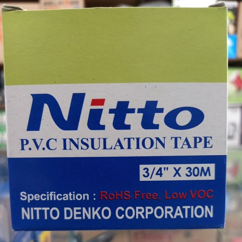 Jual isolasi nitto nito hakamitsu pvc tape insulation listrik vinyl ...