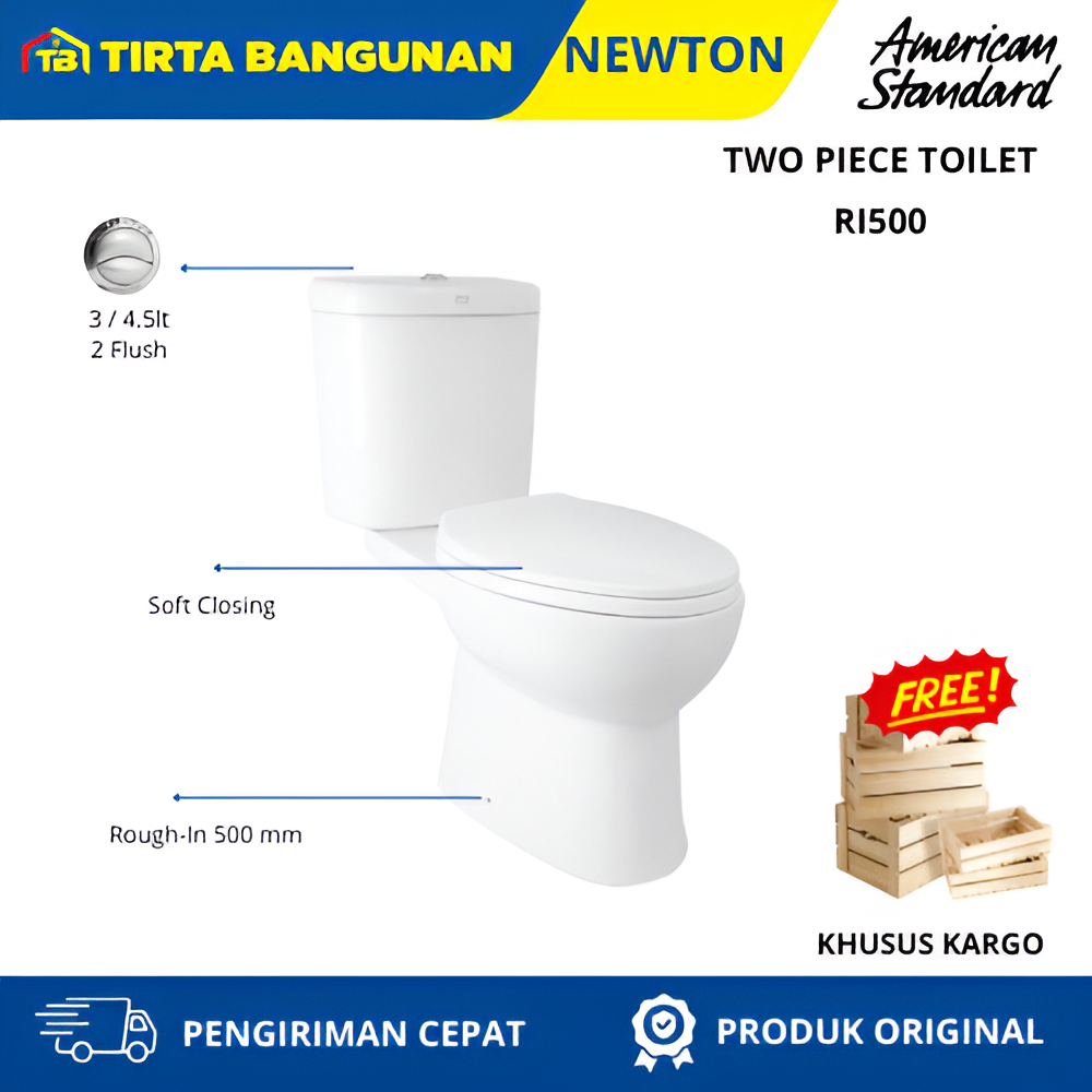 Jual AMERICAN STANDARD NEWTON CCST DUAL FLUSH 3 / 4.5 L KLOSET CLOSET ...