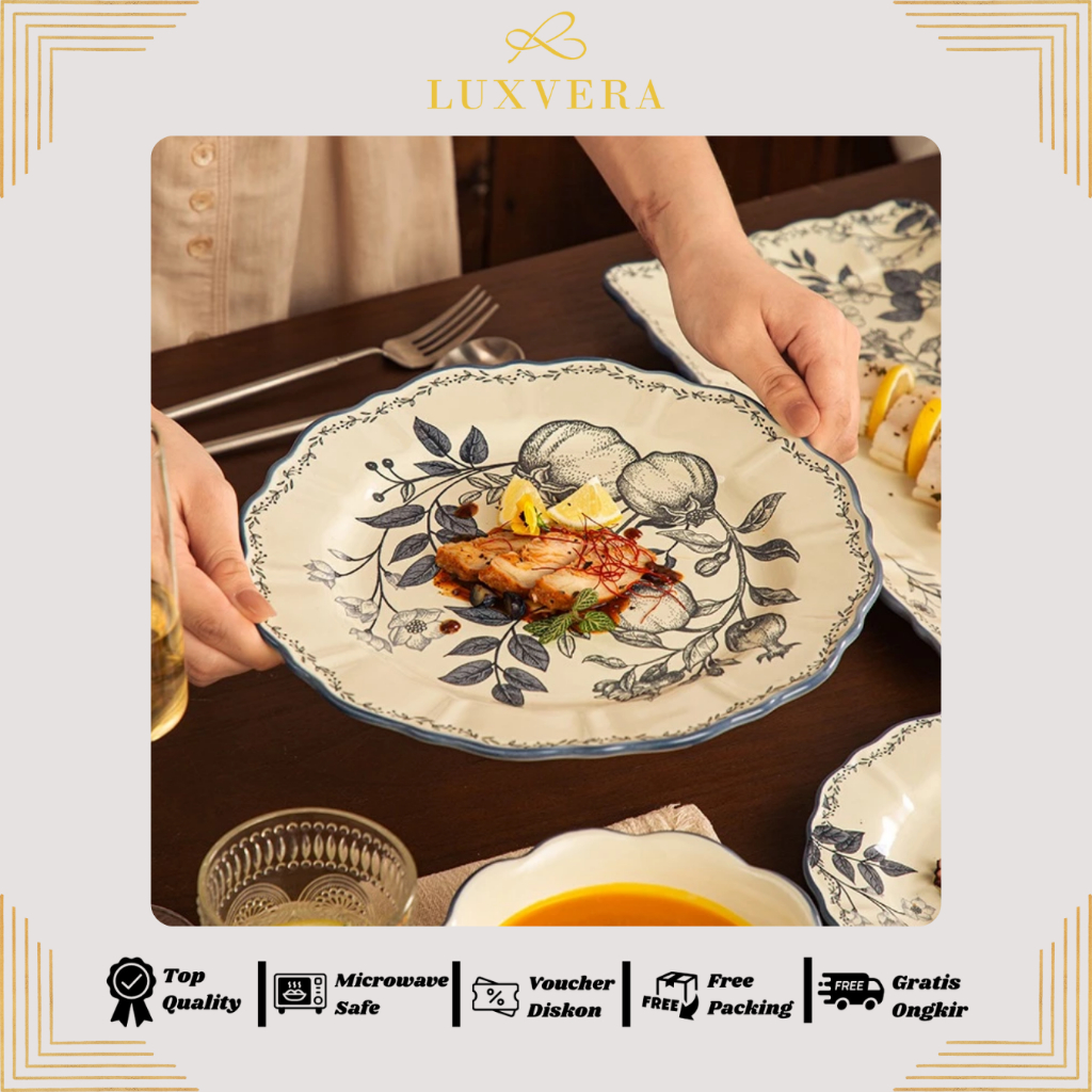 Jual Luxora Dinner Plate Coupe Ceramic 10 inch Vienna - Piring Bulan ...
